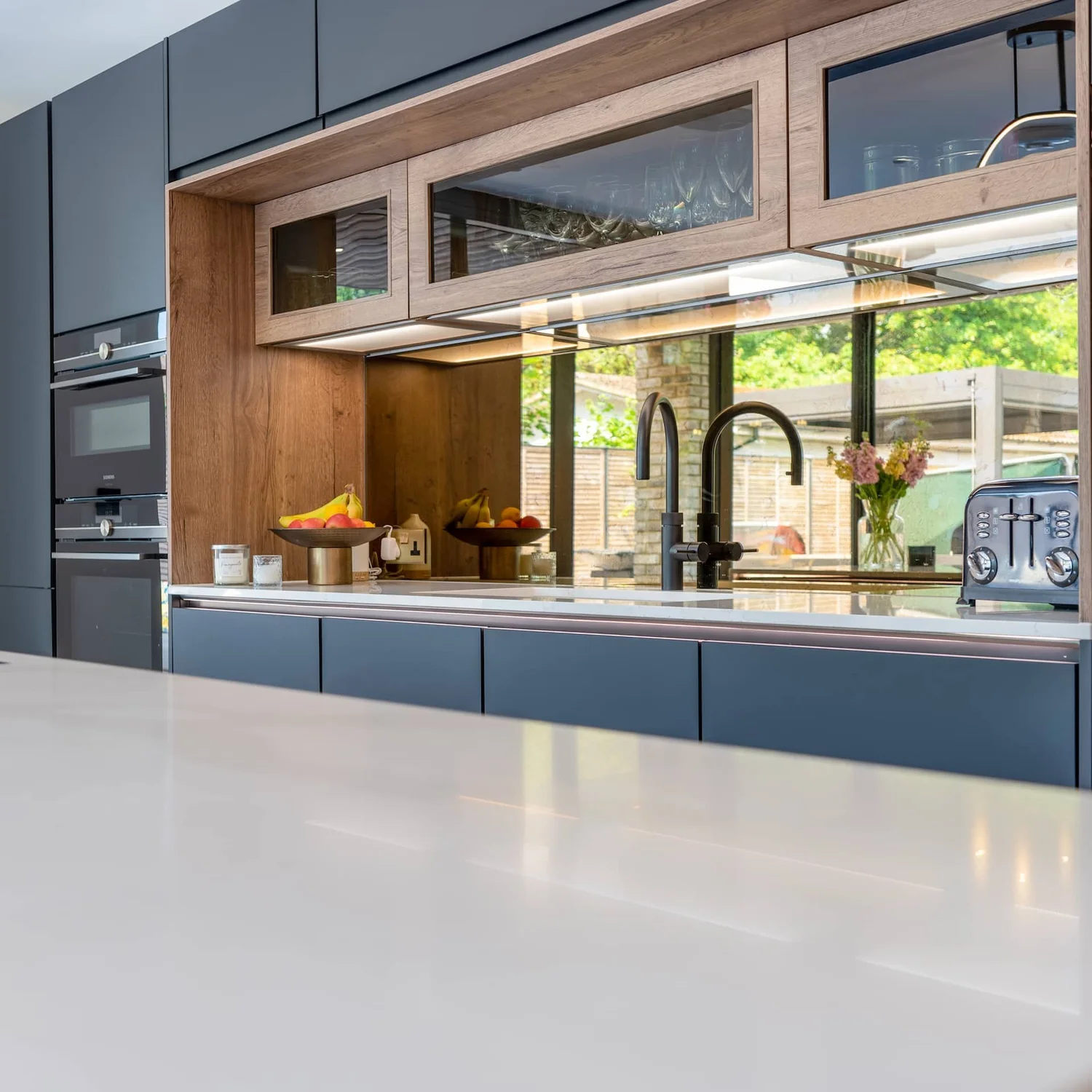 Grey & White Contemporary Kitchen in Midway | Audus Kitchens
