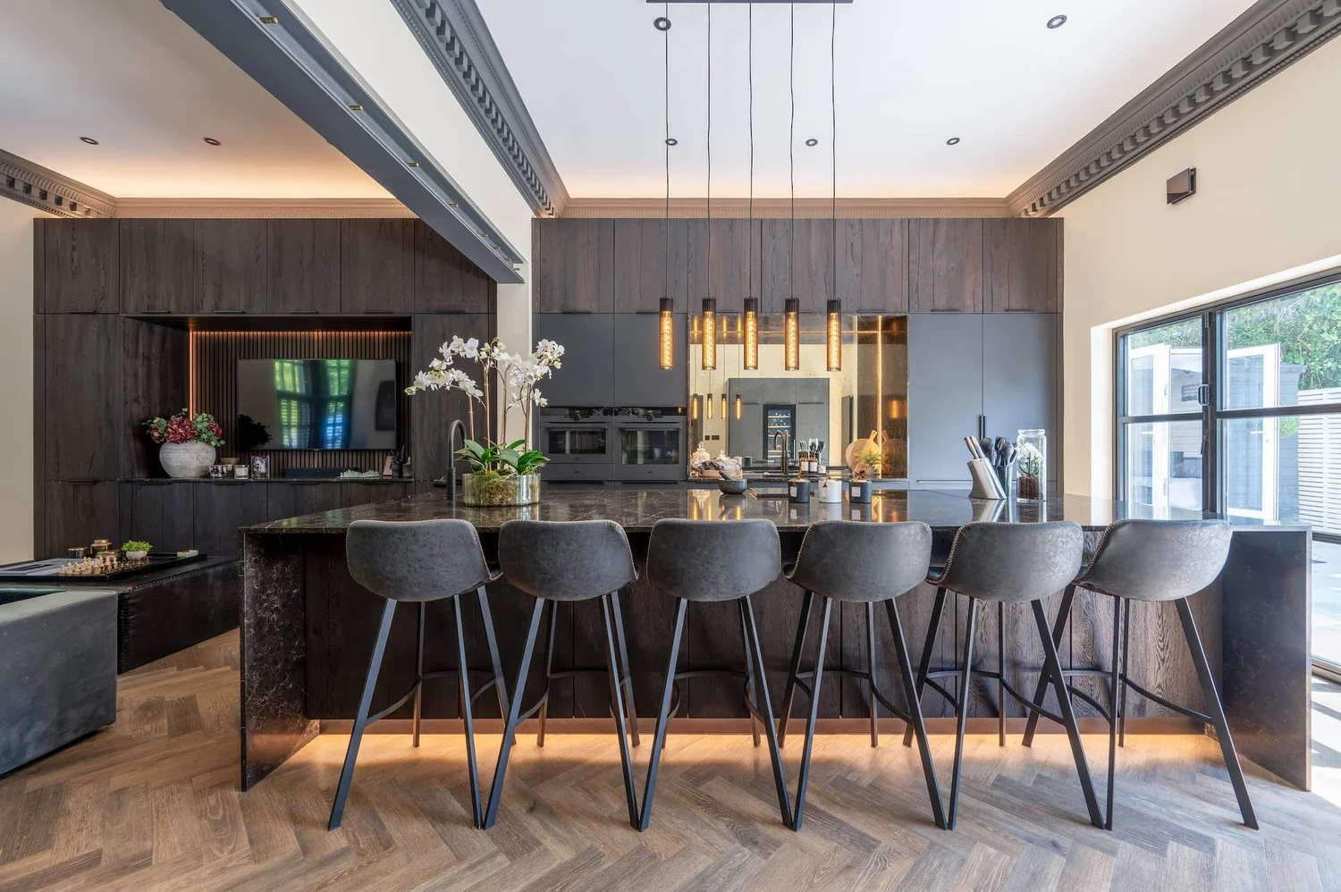 Matt Black & Oak Kitchen in Barnet | Audus Kitchens