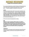 Meeting Scripts — Refuge Recovery World Services