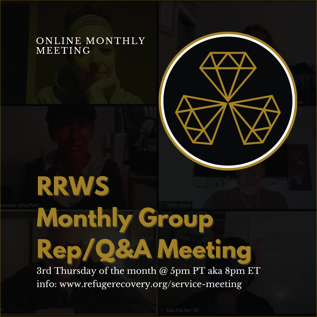 Group Rep/Q&A Meeting — Refuge Recovery World Services