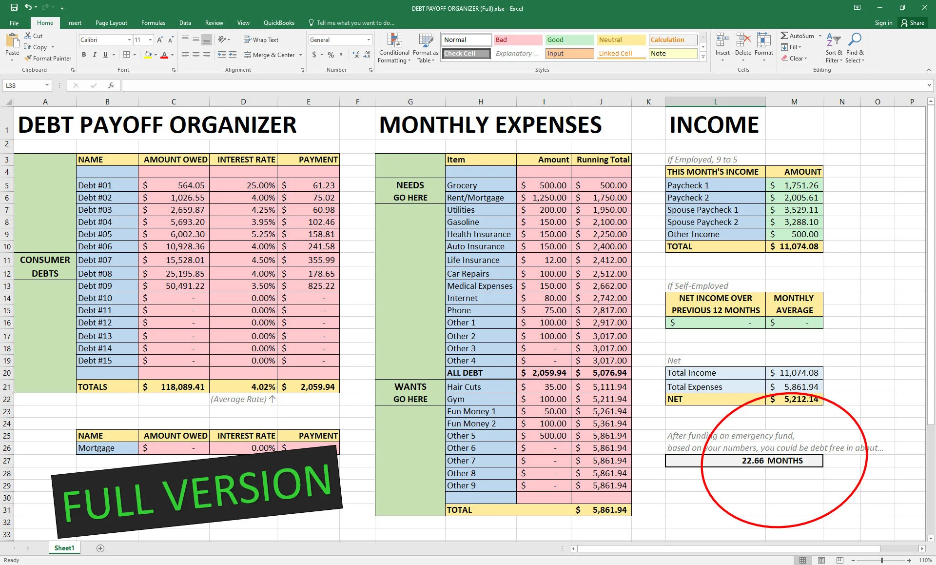 - Debt Payoff Organizer — Mike and Brit