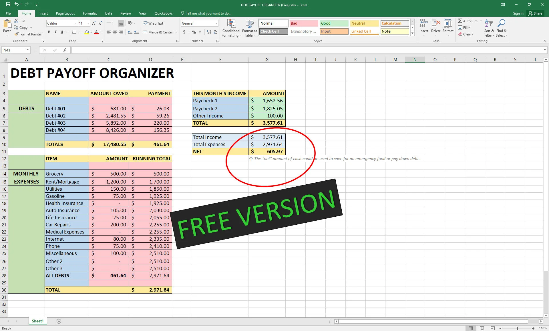 - Debt Payoff Organizer — Mike and Brit