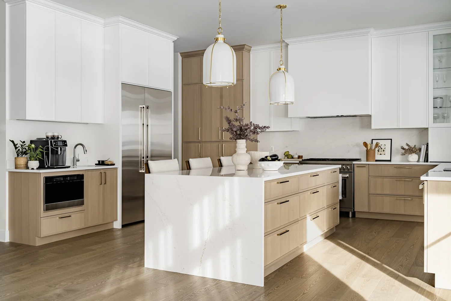 Soft Modern Kitchen | Organic Color Palette with White Oak & Matte ...