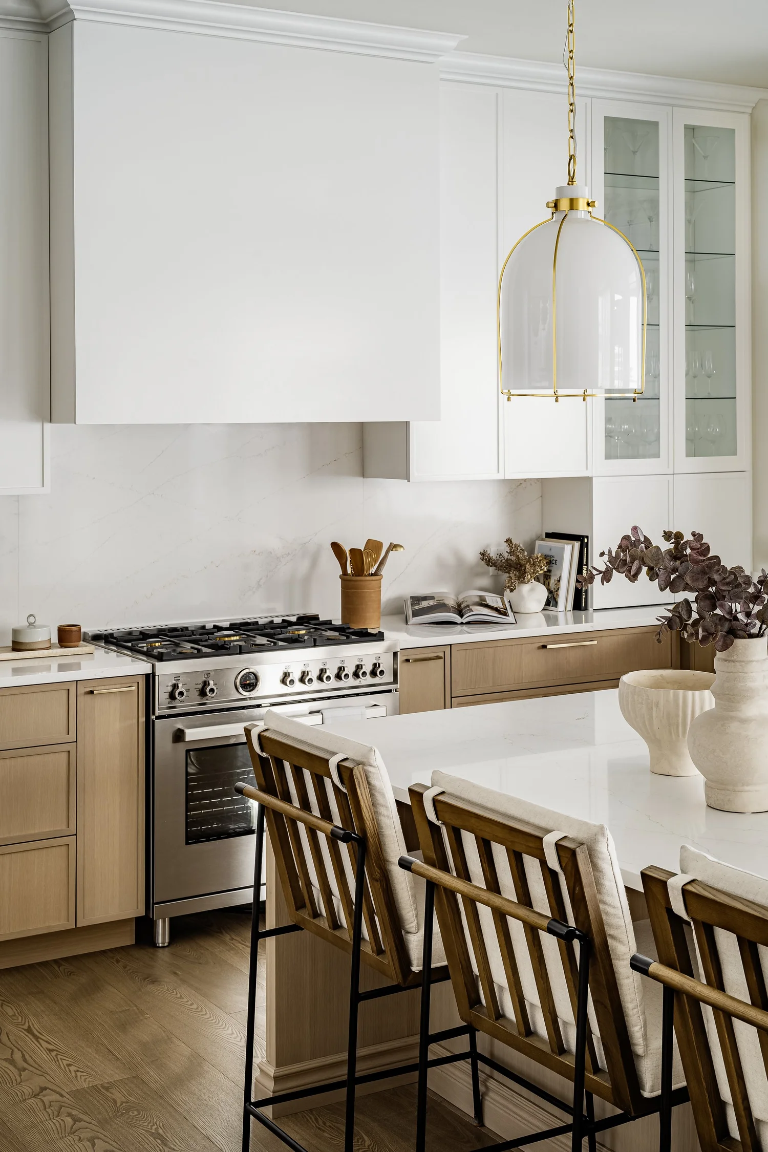 Soft Modern Kitchen | Organic Color Palette with White Oak & Matte ...