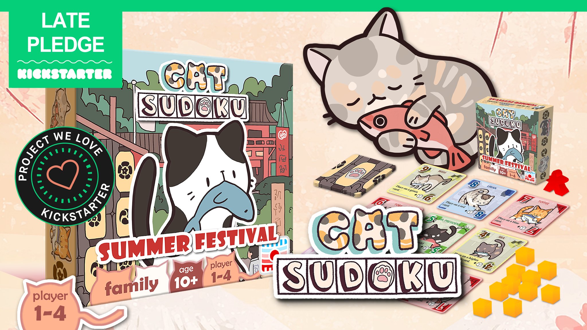 Cat Sudoku: Summer Festival — Sunrise Tornado