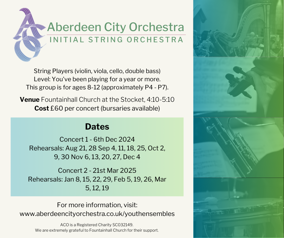 Aberdeen City Orchestra Youth Ensemble — Aberdeen City Orchestra - ACO | Bringing music to the ...
