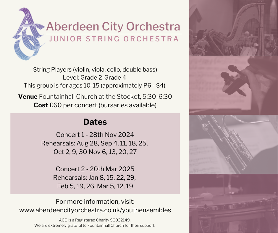 Junior String Orchestra — Aberdeen City Orchestra - ACO | Bringing music to the heart of the ...