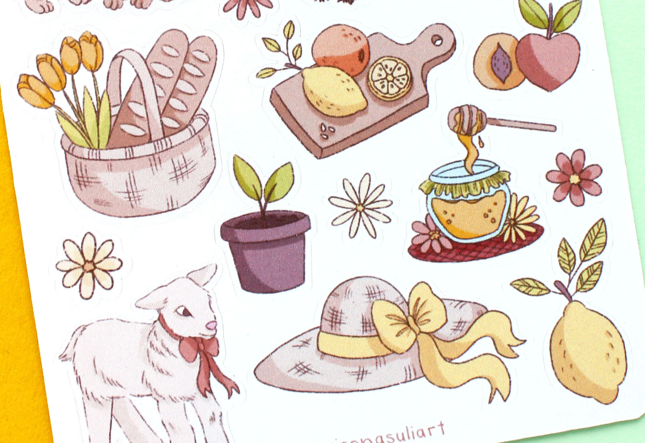 Stickers, Labels & Tags Paper & Party Supplies Paper Cottagecore ...