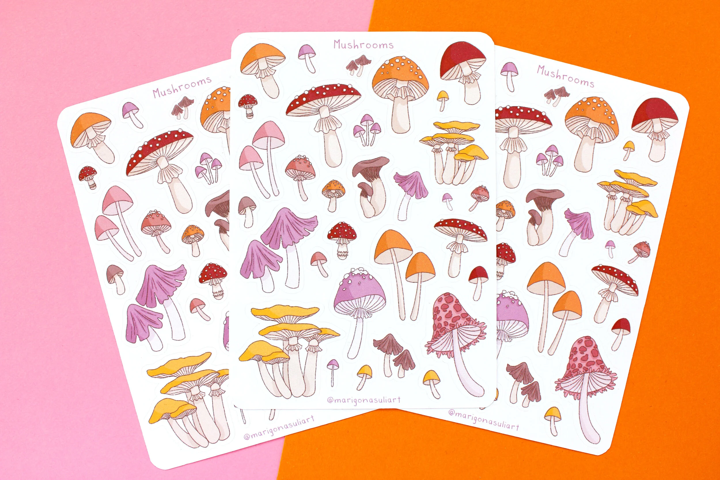 Stickers Stickers, Labels & Tags Mini Mushroom Matte Sticker Sheet ...