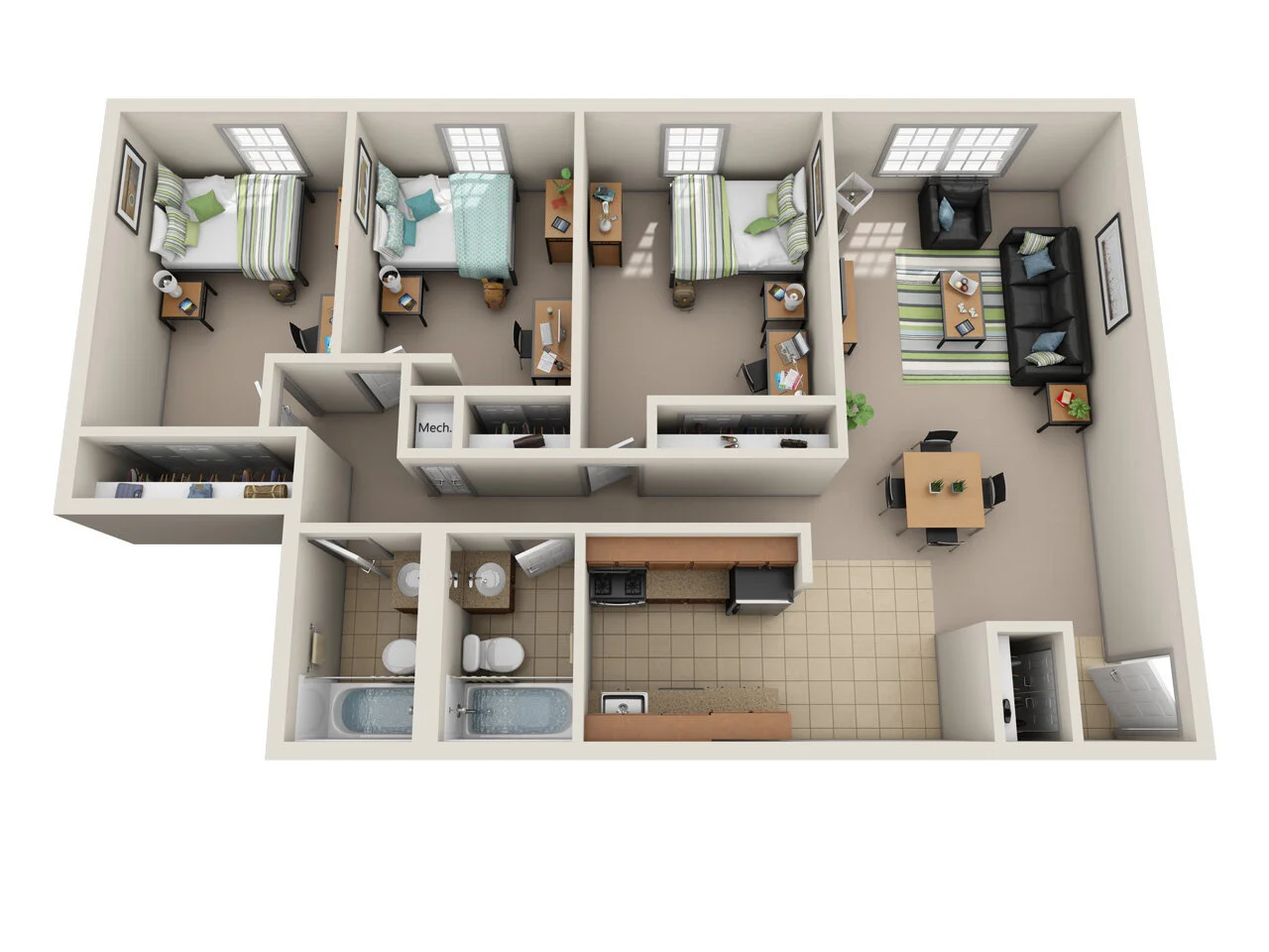 Floor Plans — River Park Apartments
