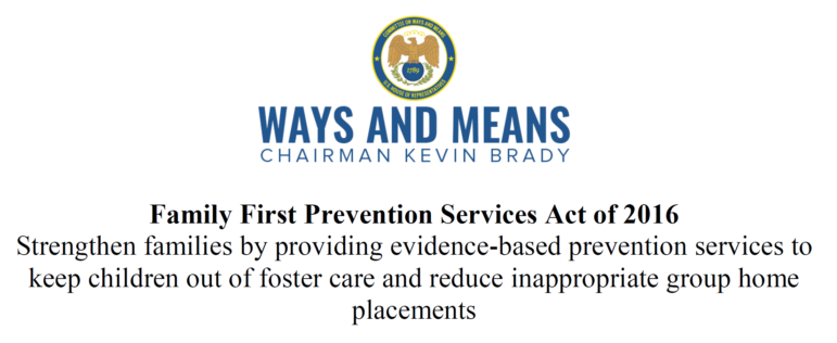 Family First Prevention Act H.R. 5456 — Voice for Adoption