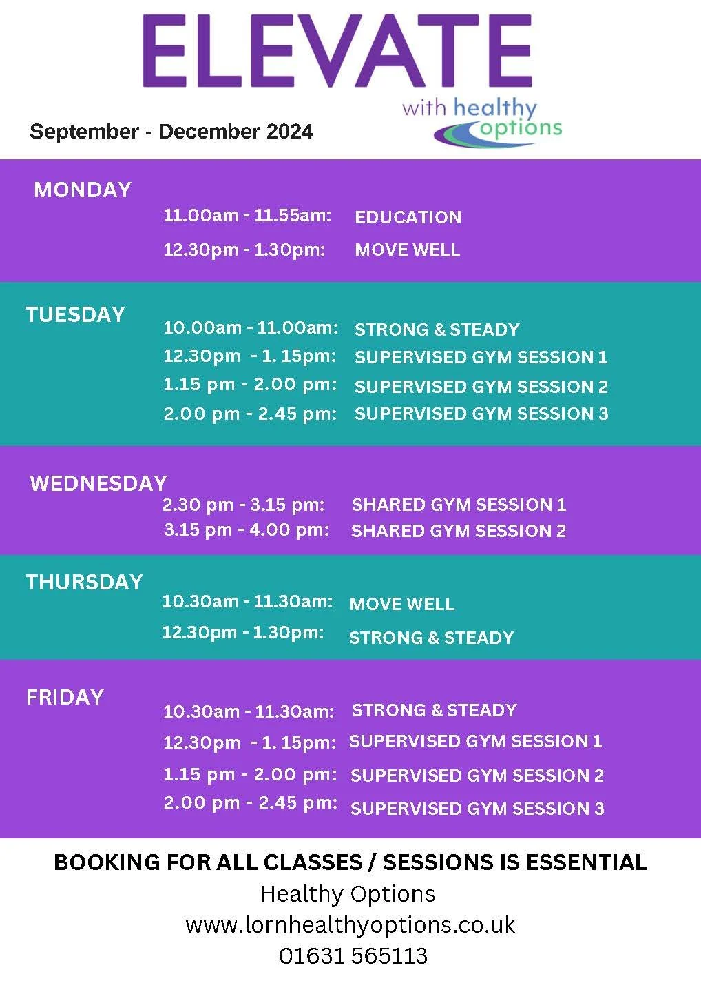 ELEVATE (w/o self-ref) — Lorn Healthy Options