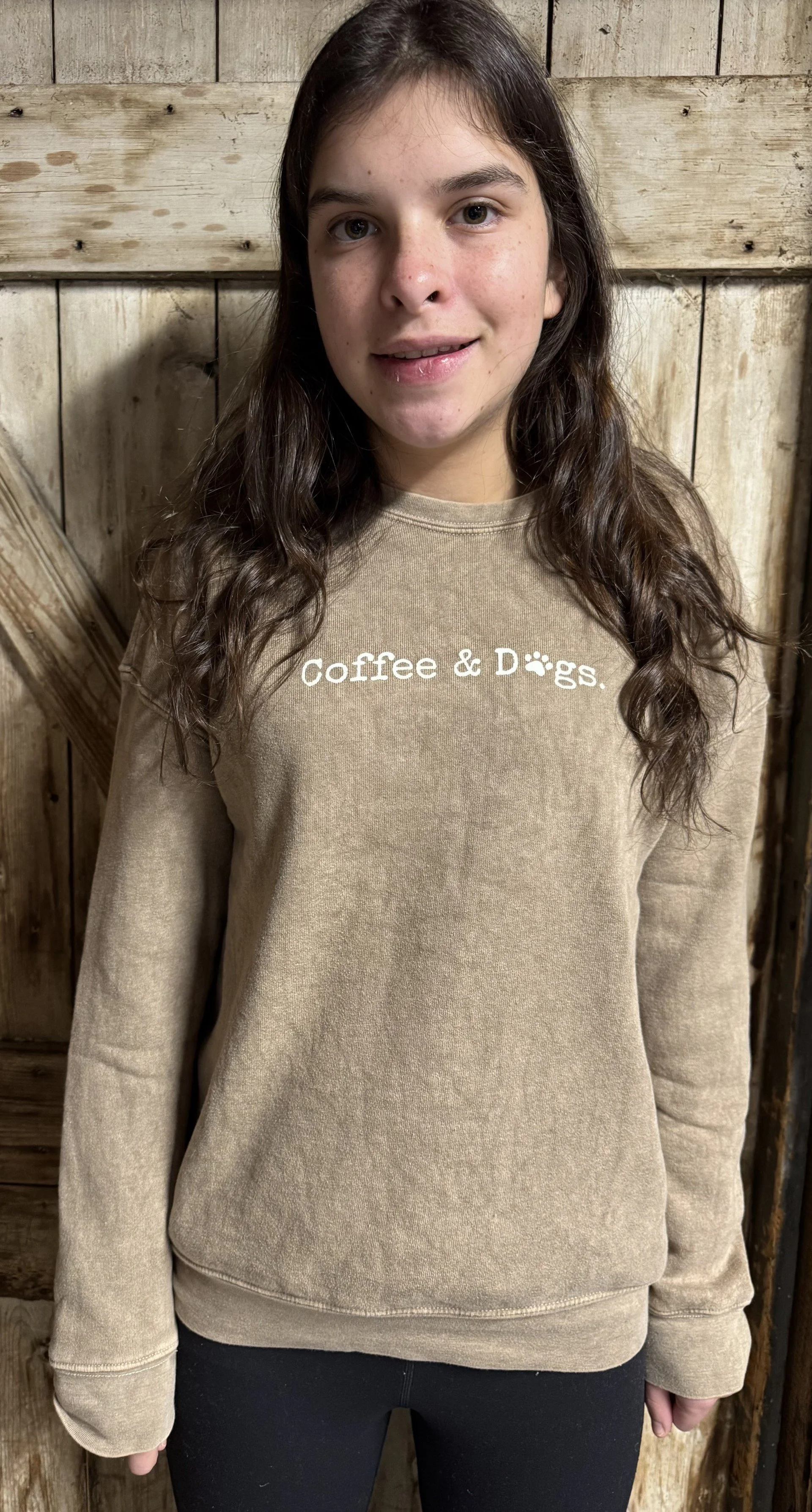 Coffee & Dogs Sweatshirt — Snugpups | Handmade Dog Coats