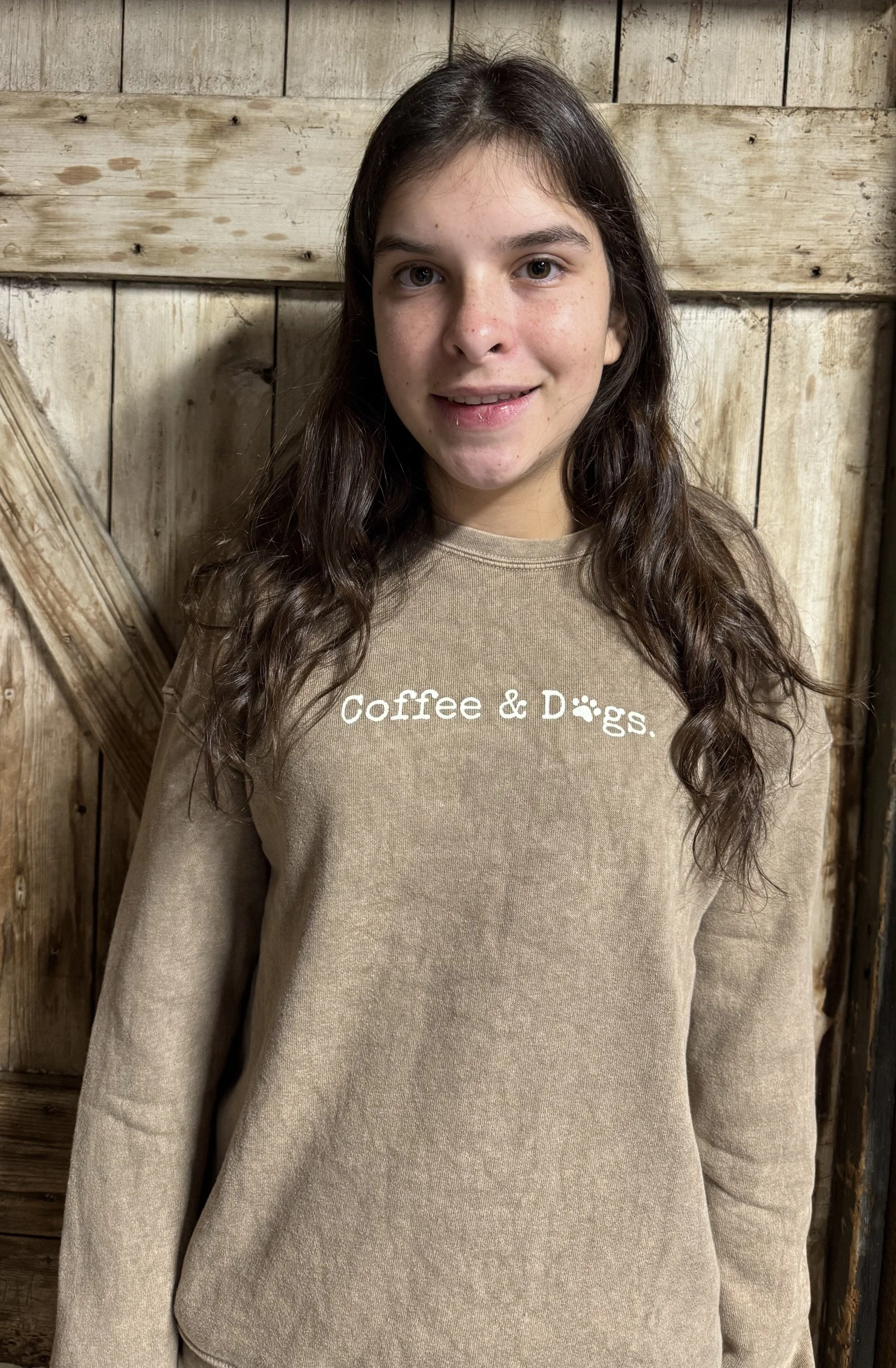 Coffee & Dogs Sweatshirt — Snugpups | Handmade Dog Coats