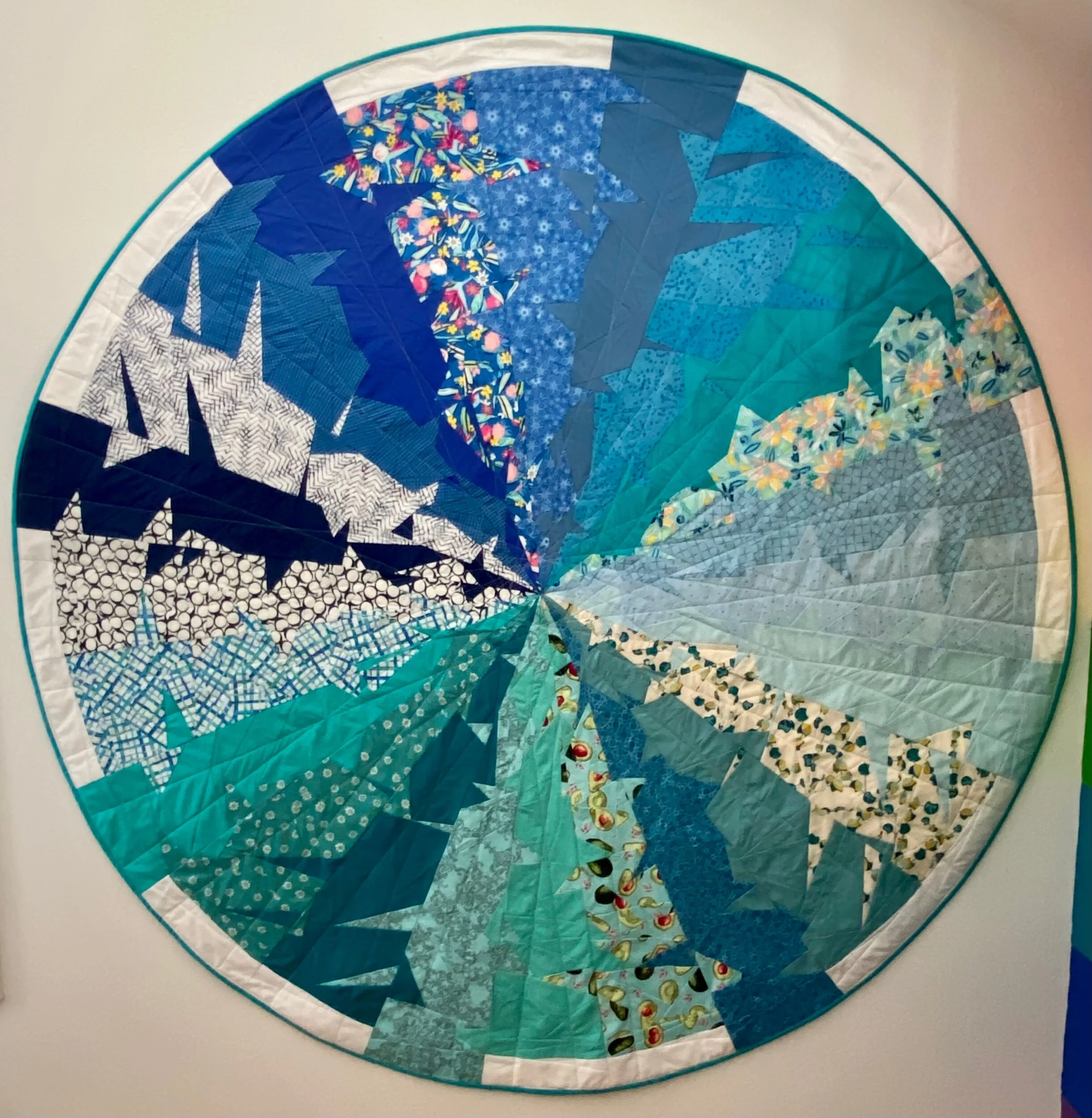 Color Wheel Quilt Tree Skirt Foundation Paper Piecing Pattern (PDF ...
