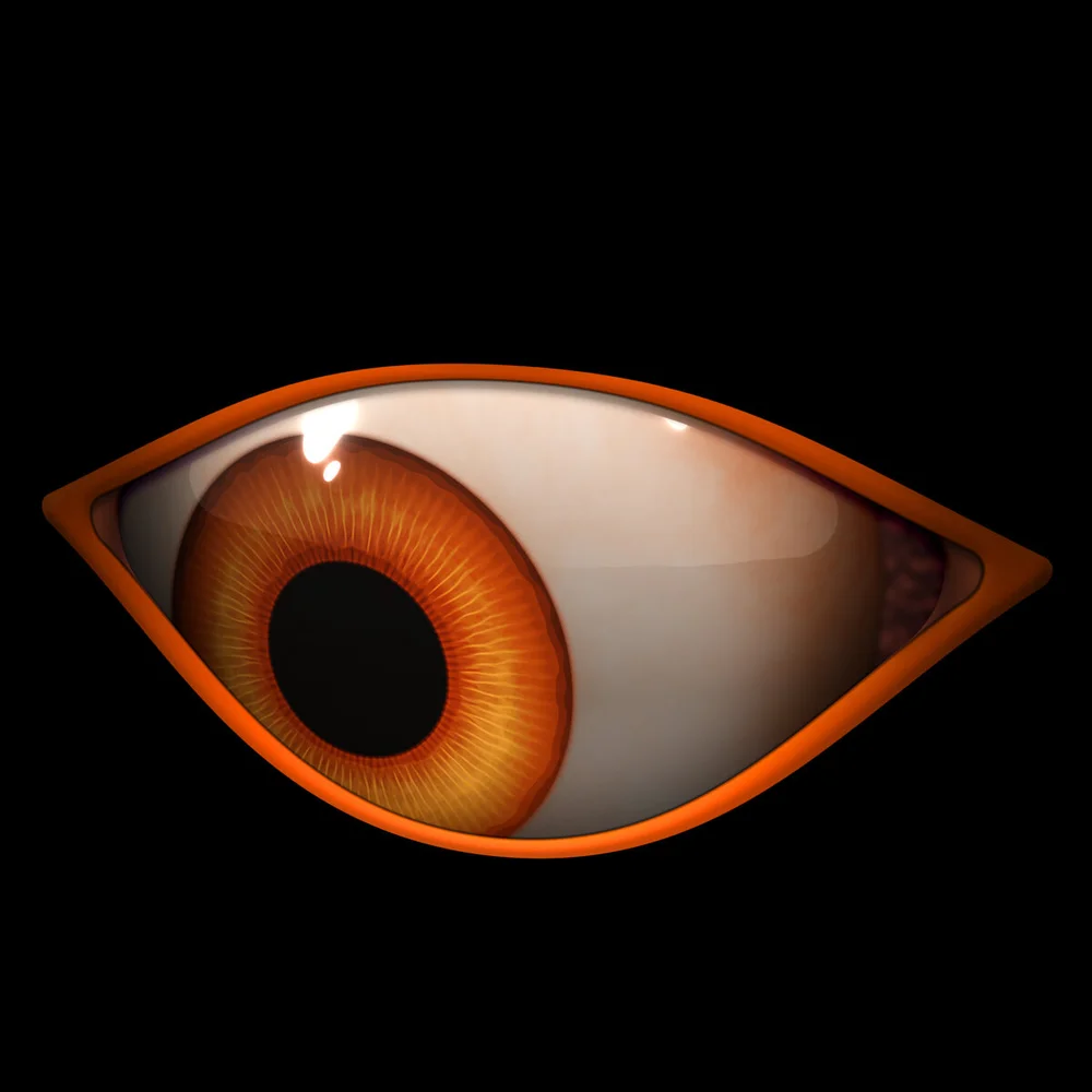 Glowing Orange Eyes