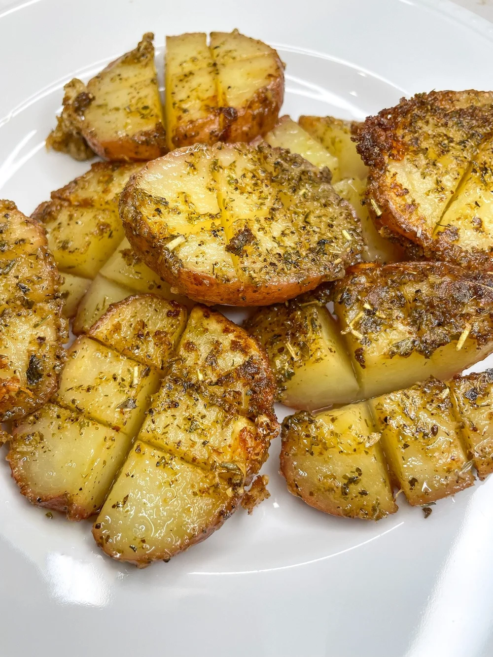Parmesan Crusted Greek Roasted Potatoes — Kara's Greek