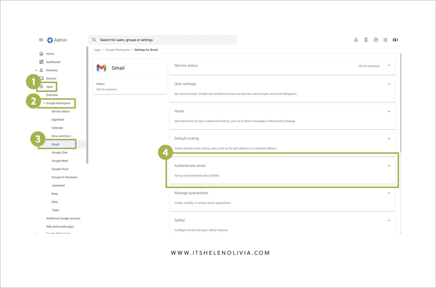 DKIM, DMARC, SPF Setup for Google Workspace and Squarespace — Squarespace Designer | Helen Olivia