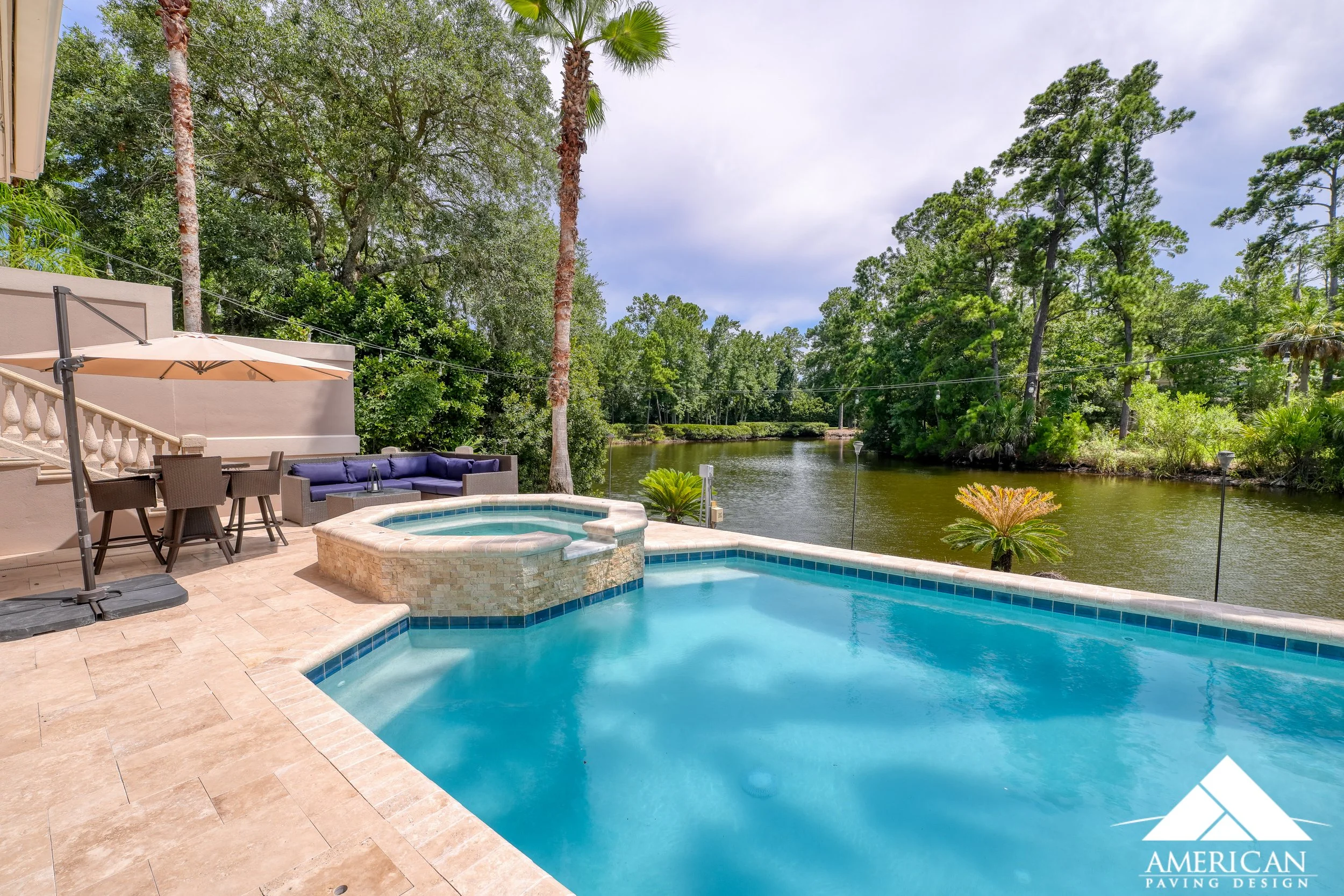 Swimming Pool Coping — American Paving Design