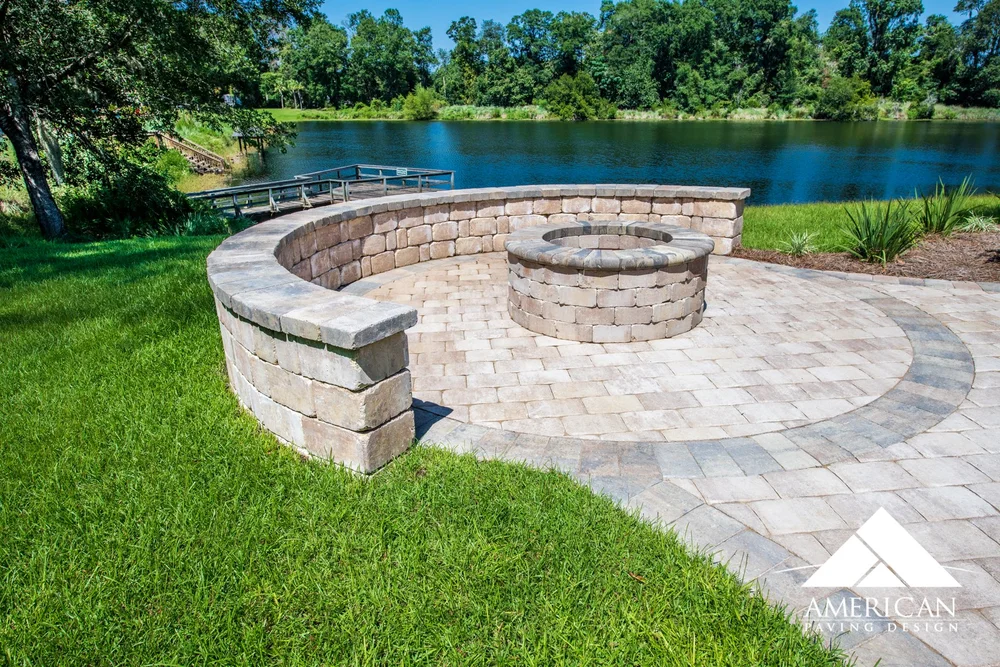Seat Wall Designs | Paver Patio Design Ideas — American Paving Design