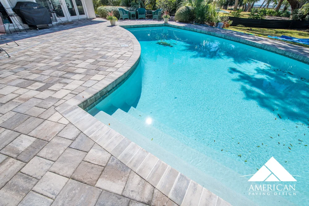 Pool Coping Pavers | Swimming Pool Pavers — American Paving Design