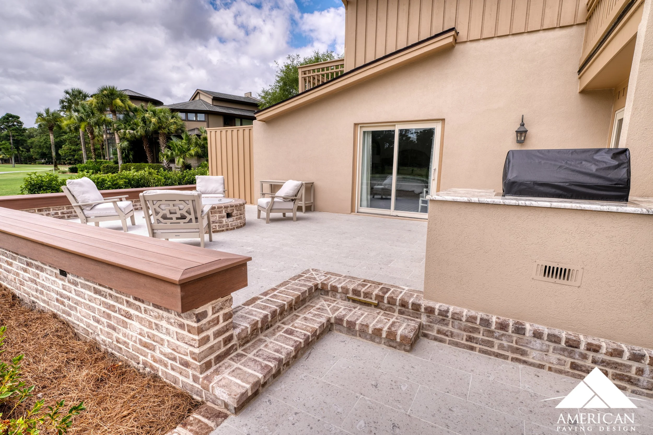 Savannah Grey Brick | Patio Designs — American Paving Design