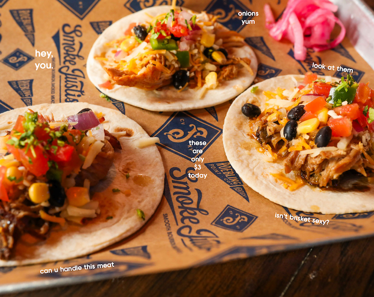 Taco Tuesday with $3 Tacos and $6 Margs! — Smoke Justis