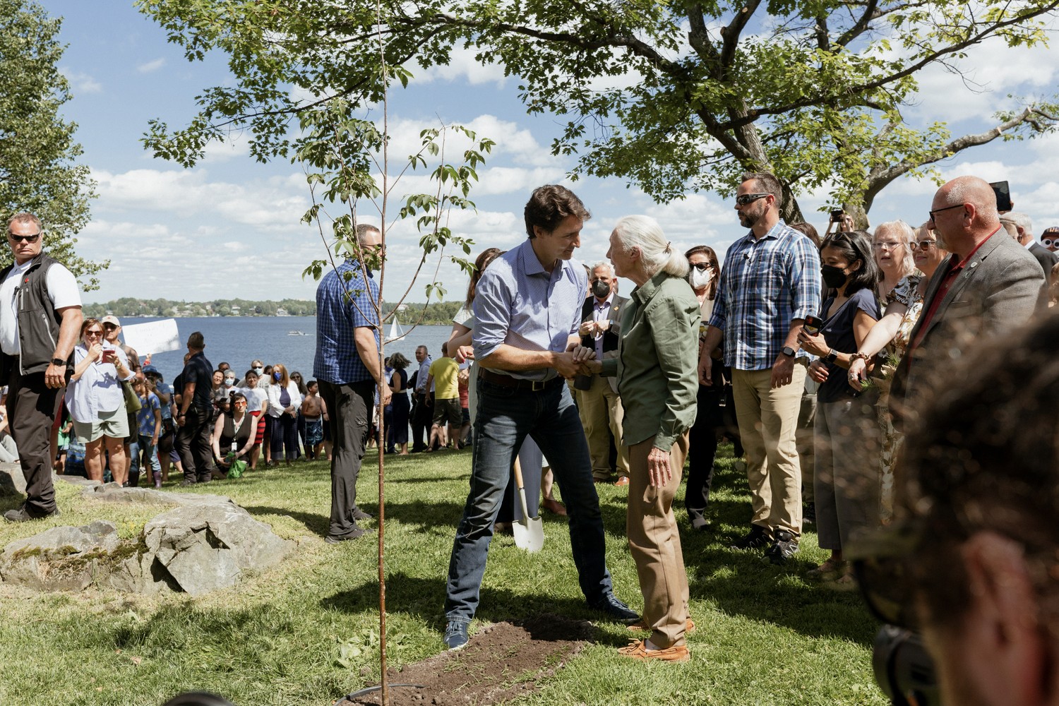 Prime Minister Justin Trudeau & Dr. Jane Goodall in Sudbury — Amanda ...