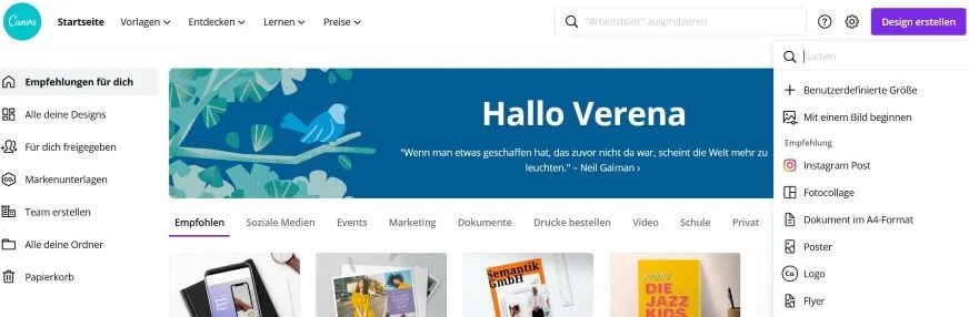 Canva für Anfänger — Verena Schmalz