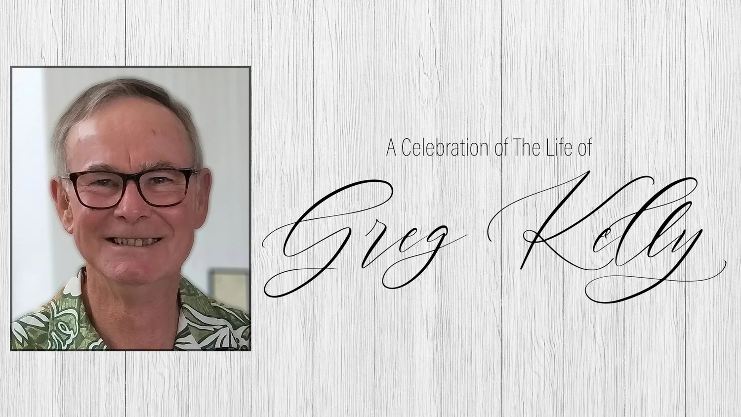 Gregory John Kelly — Quality Memorial Services Funeral Wedding ...