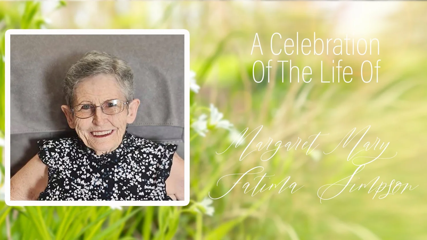 Margaret Mary Simpson — Quality Memorial Services Funeral Wedding ...