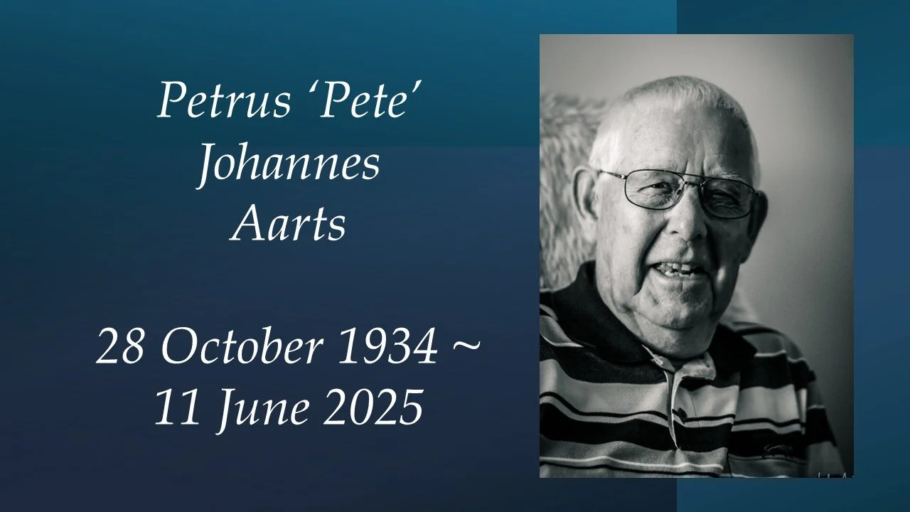 Petrus Johannes Aarts — Quality Memorial Services Funeral Wedding ...