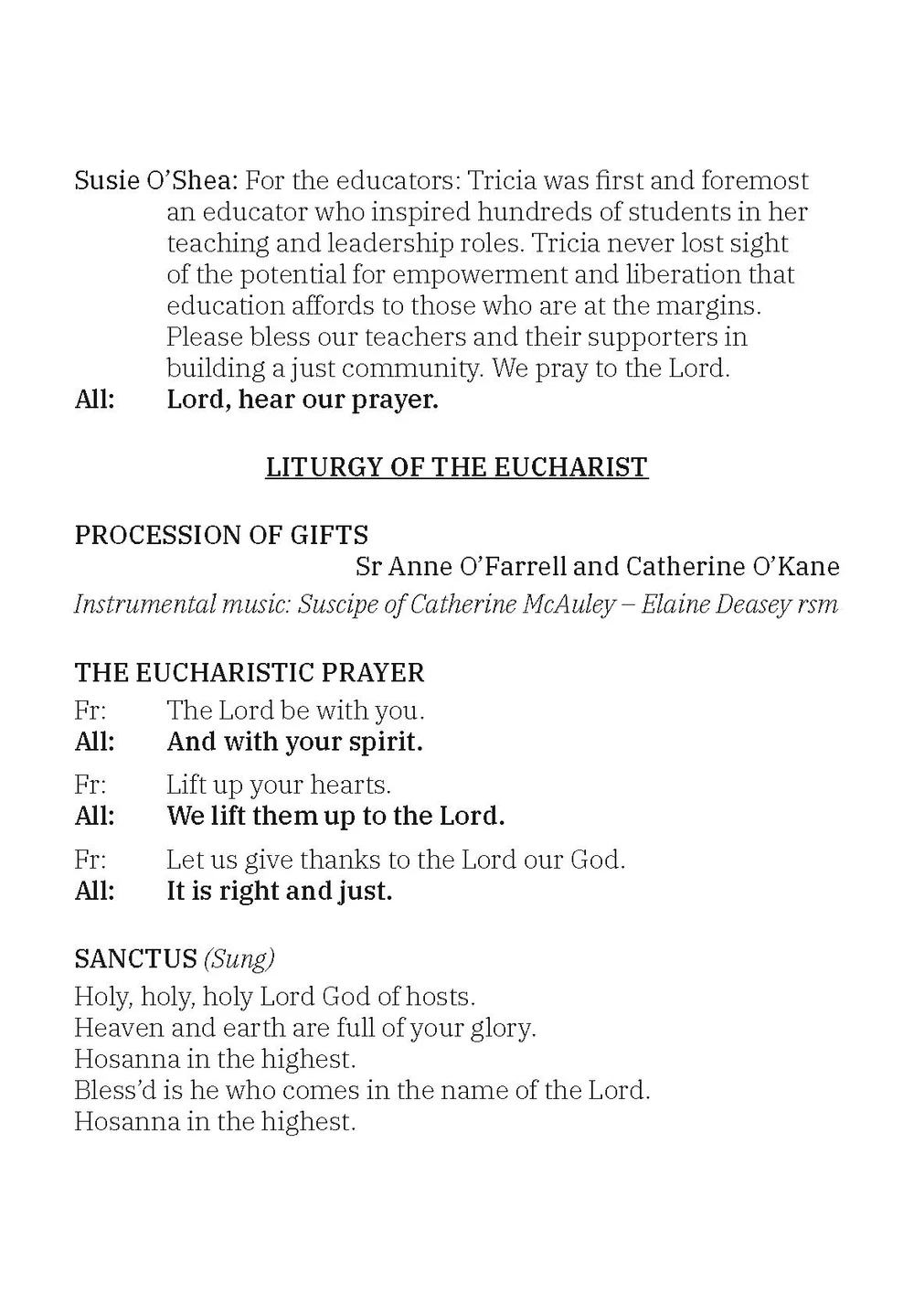 Tricia Parry — Quality Memorial Services Funeral Wedding Livestream ...