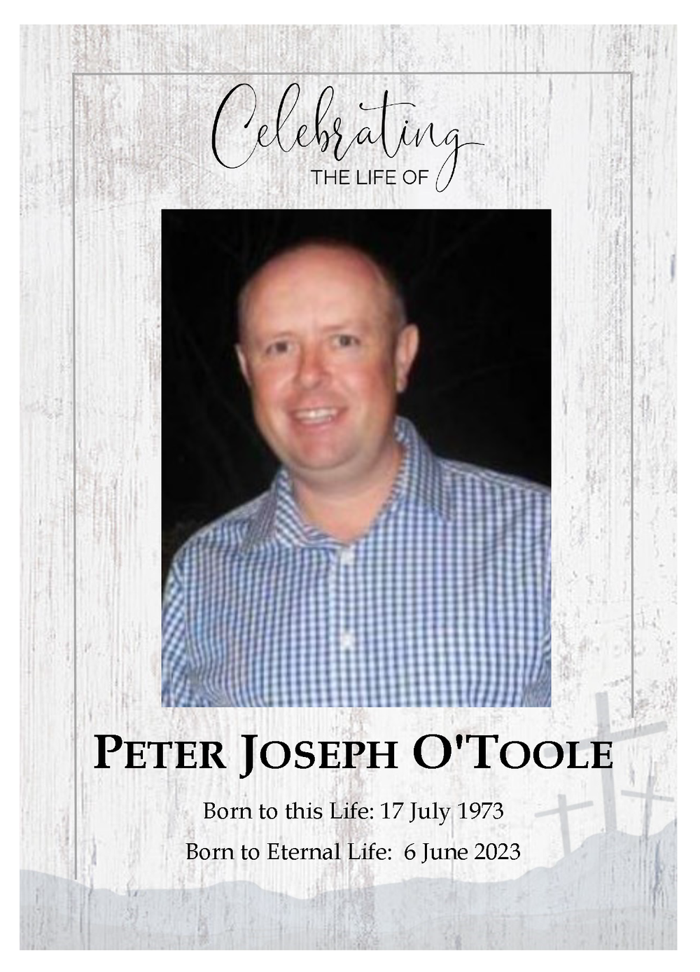 Peter Joseph O’Toole — Quality Memorial Services Funeral Wedding Livestream corporate and event ...