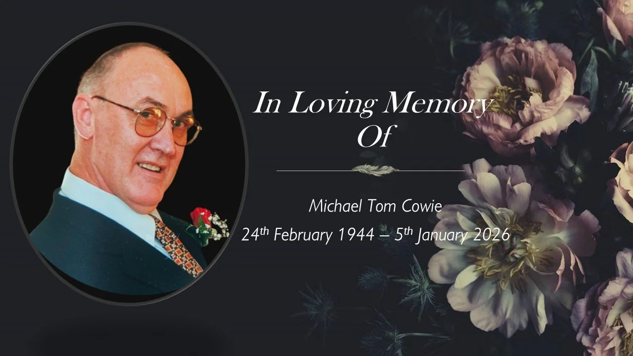 Michael Tom Cowie — Quality Memorial Services Funeral Wedding ...