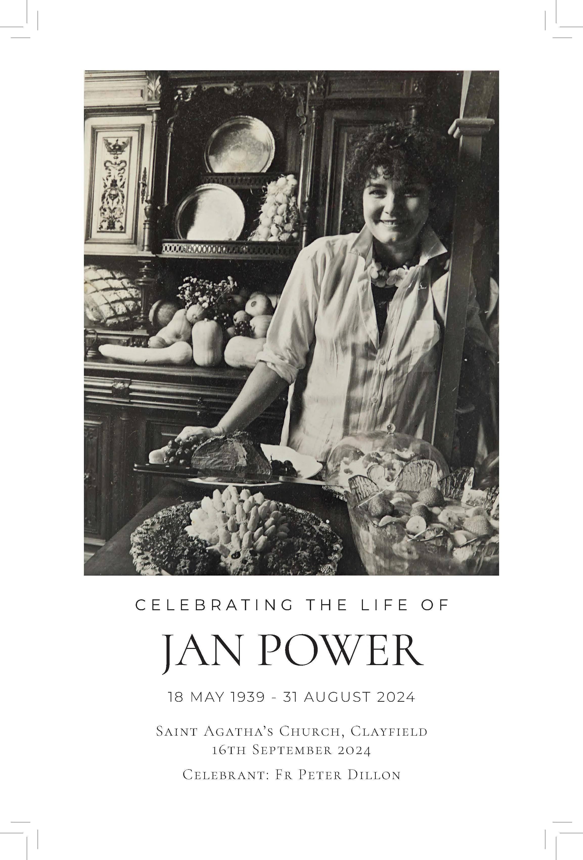 Jan Emily Power — Quality Memorial Services Funeral Wedding Livestream ...