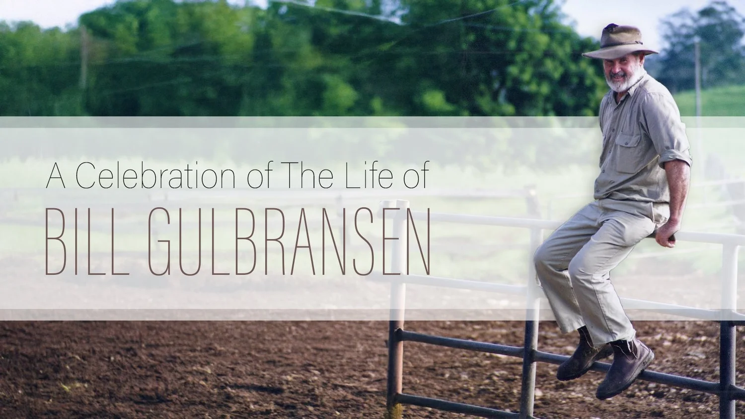 Bill Gulbransen — Quality Memorial Services Funeral Wedding Livestream ...