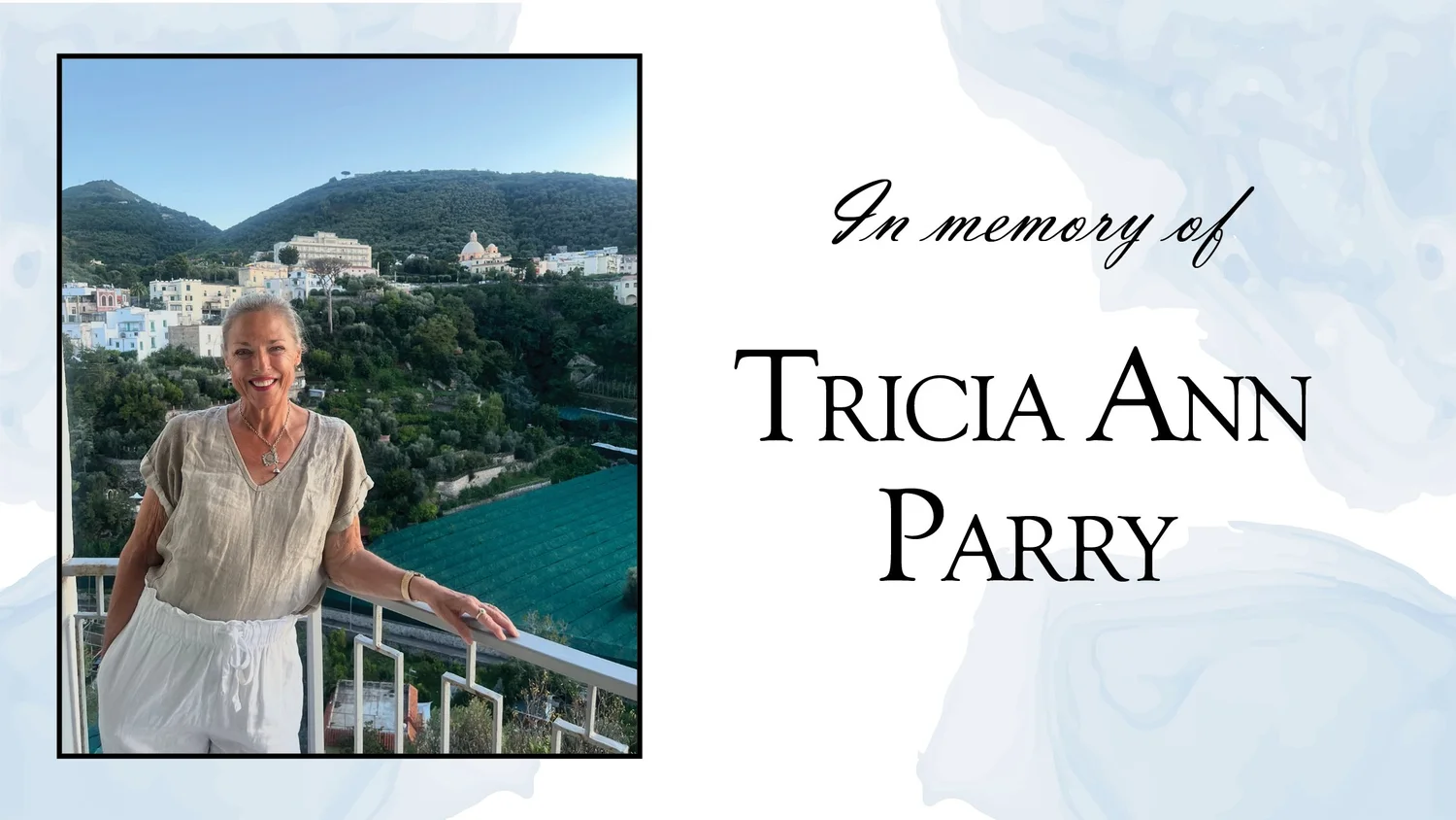 Tricia Parry — Quality Memorial Services Funeral Wedding Livestream ...