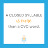 What is a Closed Syllable? — The Instruction Hub