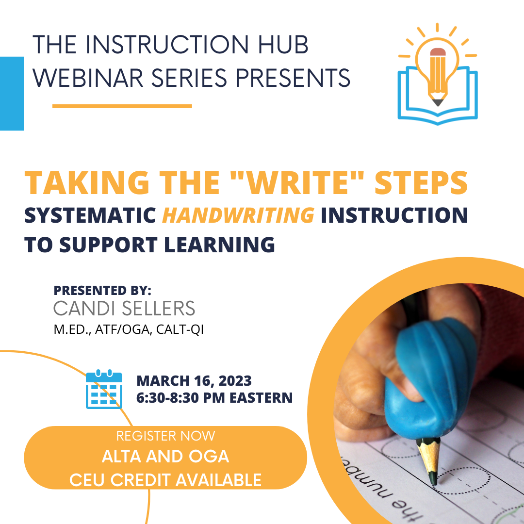 Taking the Write Steps - Handwriting — The Instruction Hub