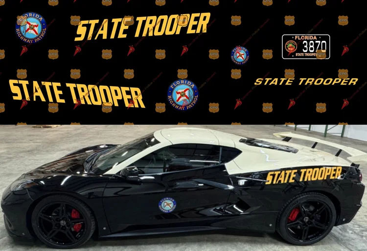 Florida Highway Patrol Subdued Graphics — Cardinal Police Diecast