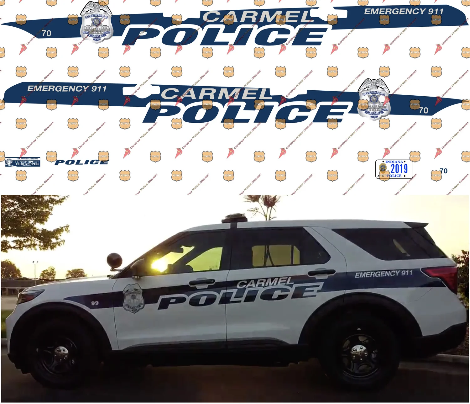 Carmel, IN Police Department — Cardinal Police Diecast