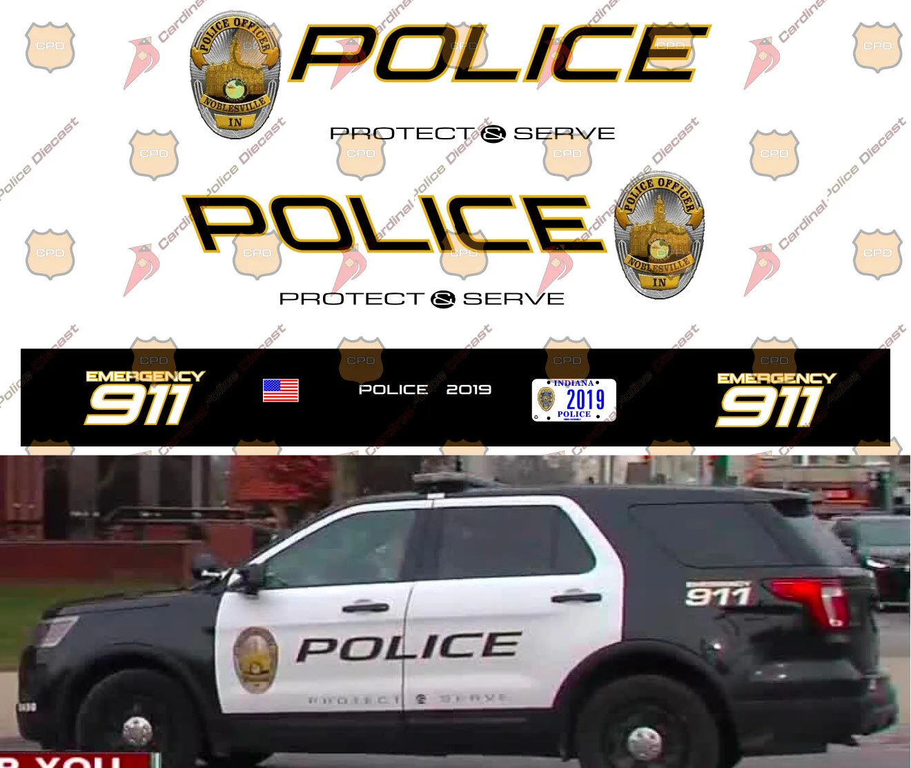 Riverside Borough, PA Police Department — Cardinal Police Diecast