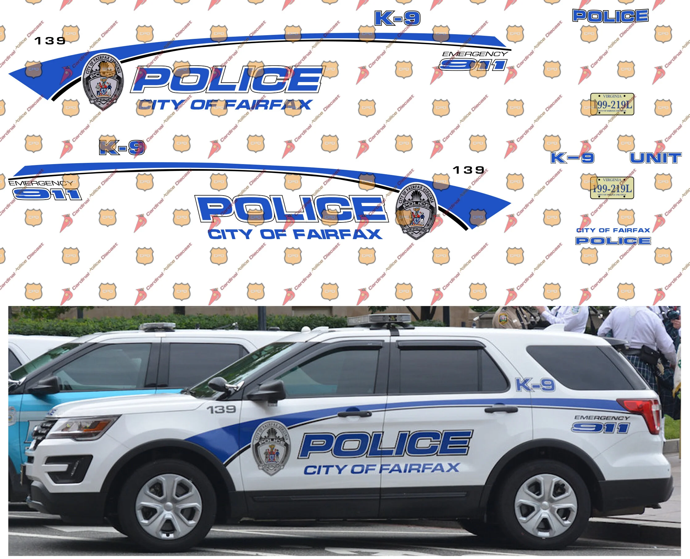 1/43 — Decals Store — Cardinal Police Diecast