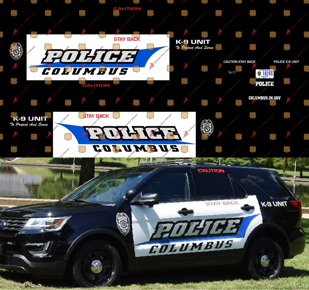 1/24 — Decals Store — Cardinal Police Diecast