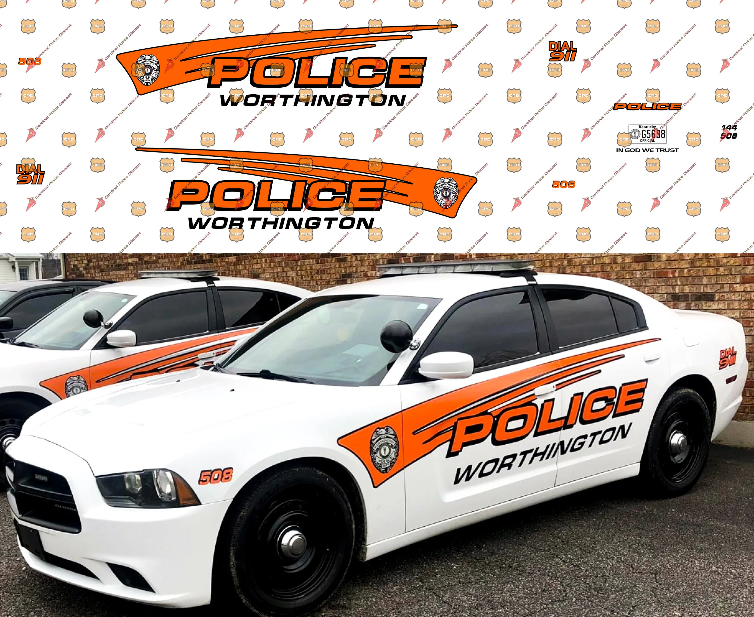 Worthington KY Police Department Cardinal Police Diecast Worthington KY Police Department Cardinal Police Diecast