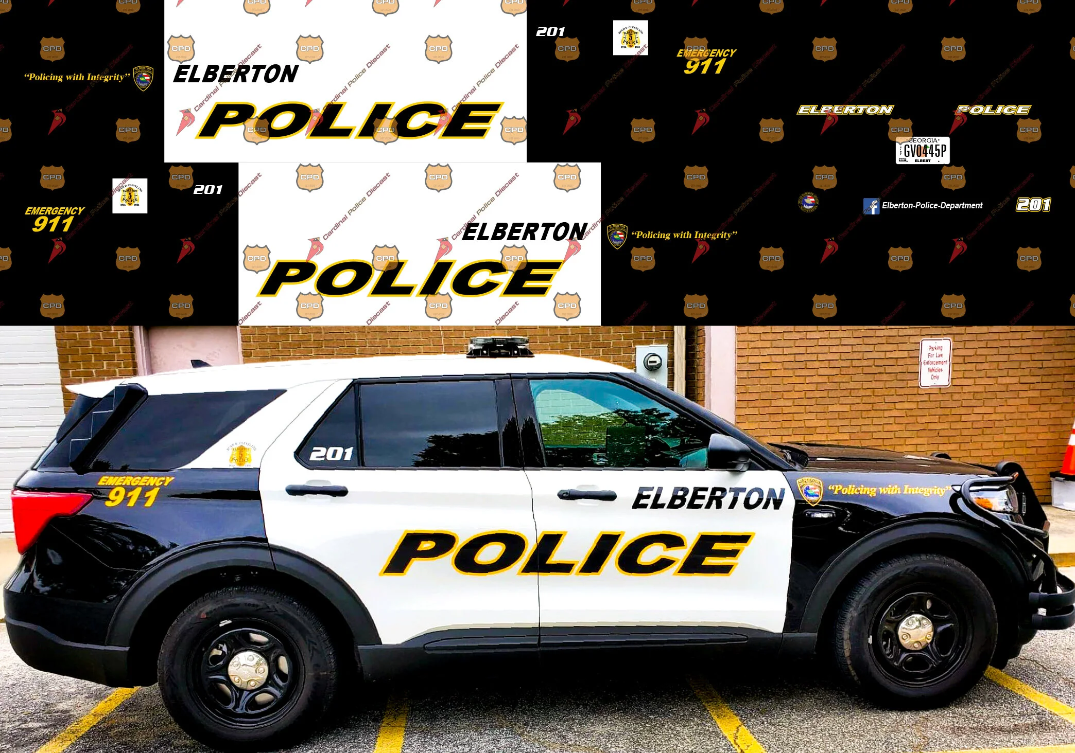 US Government Publishing Office Police — Cardinal Police Diecast