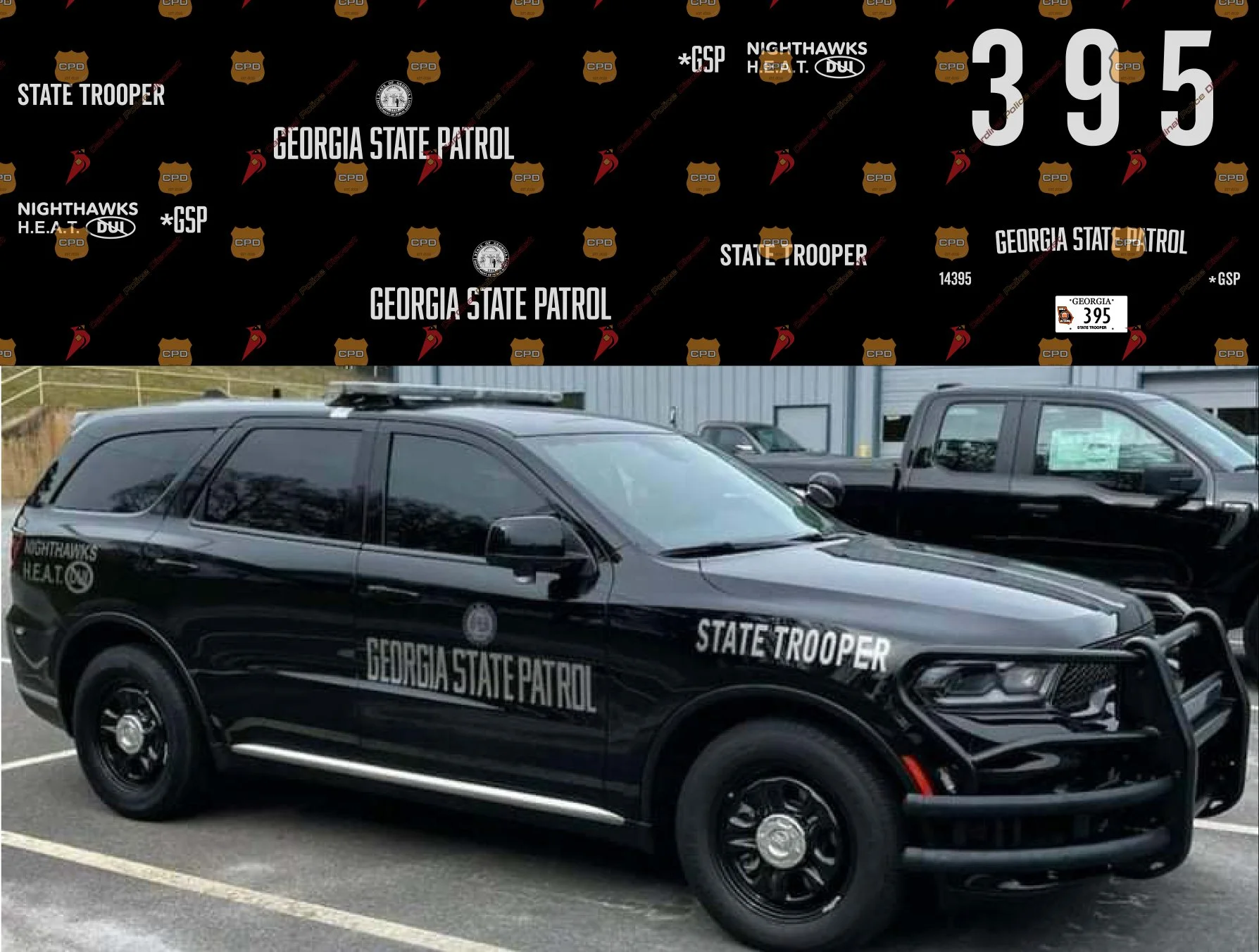 Georgia State Patrol Cardinal Police Diecast Georgia State Patrol Cardinal Police Diecast