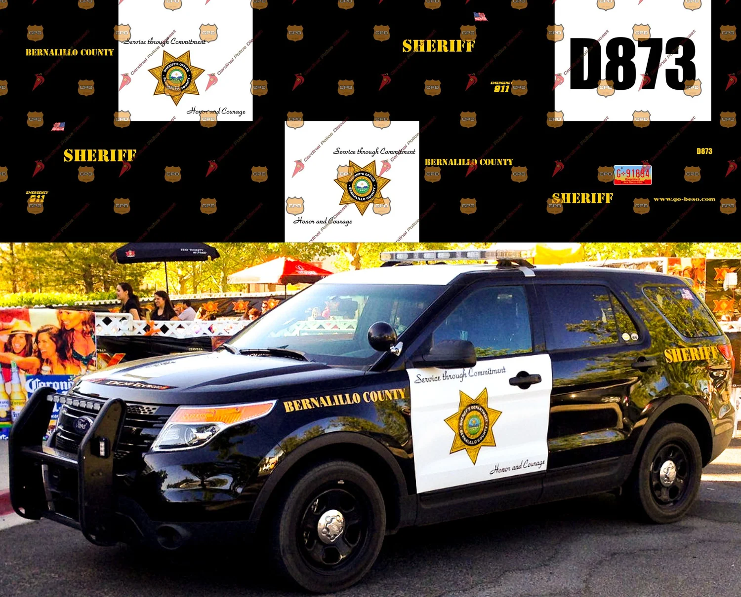 Falls Church, VA Sheriff's Office Motor Squad — Cardinal Police Diecast