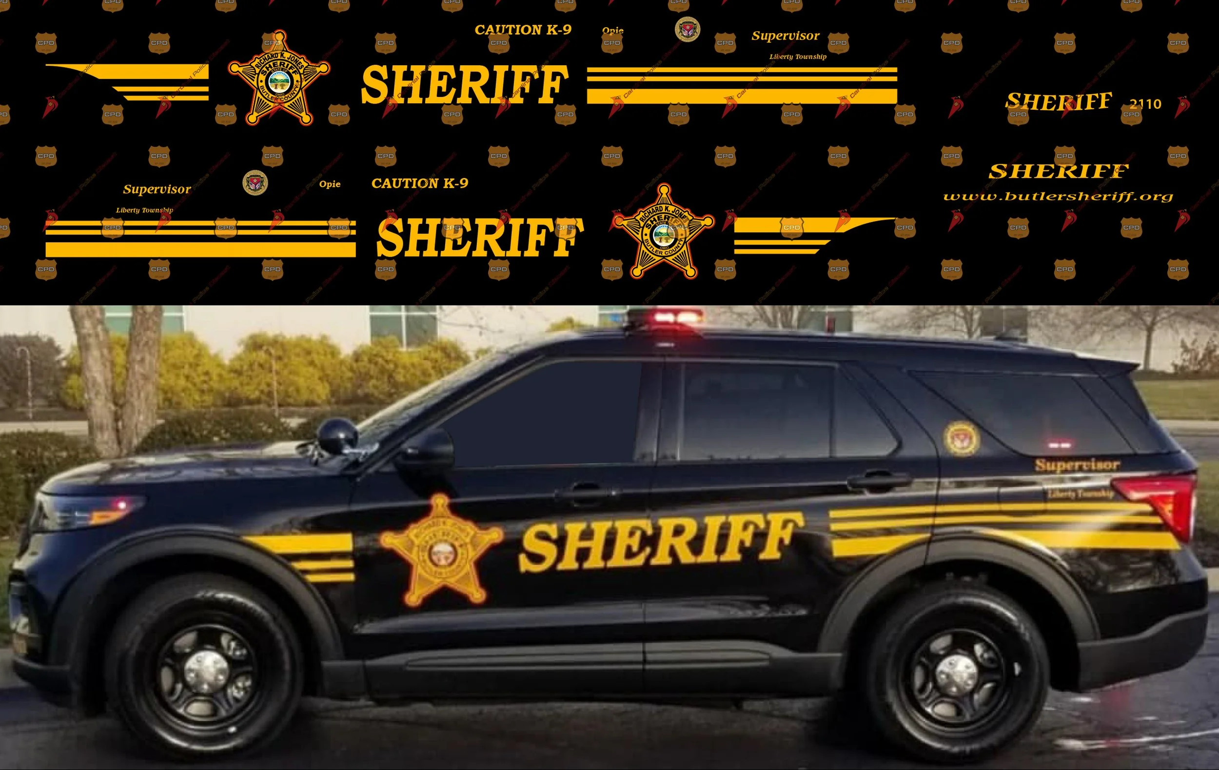 Ohio Sheriff Patch Ohio State Deputy Sheriff Vinyl Decal – Reflective ...